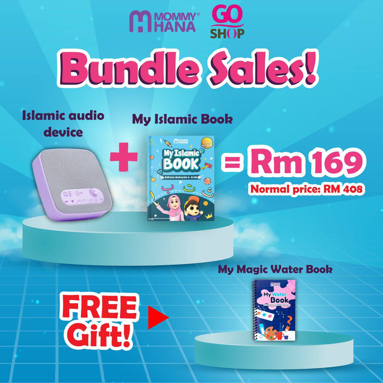 PROMO GO SHOP ISLAMIC AUDIO DEVICE PURPLE EDITION + MY ISLAMIC BOOK ...