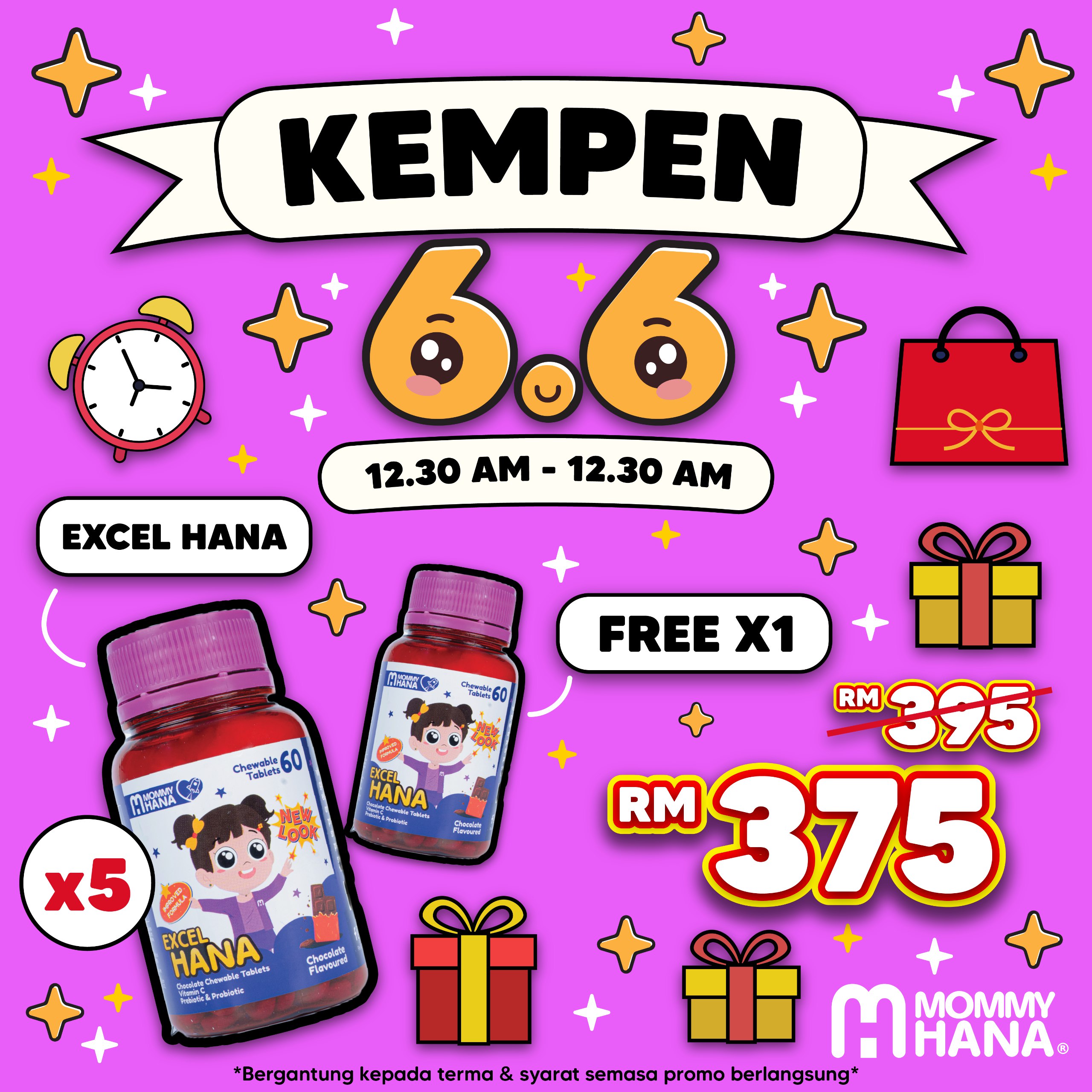 EXCEL HANA 5 UNIT FREE EXCEL HANA 1 UNIT (PV 75) – Shop with MommyHana